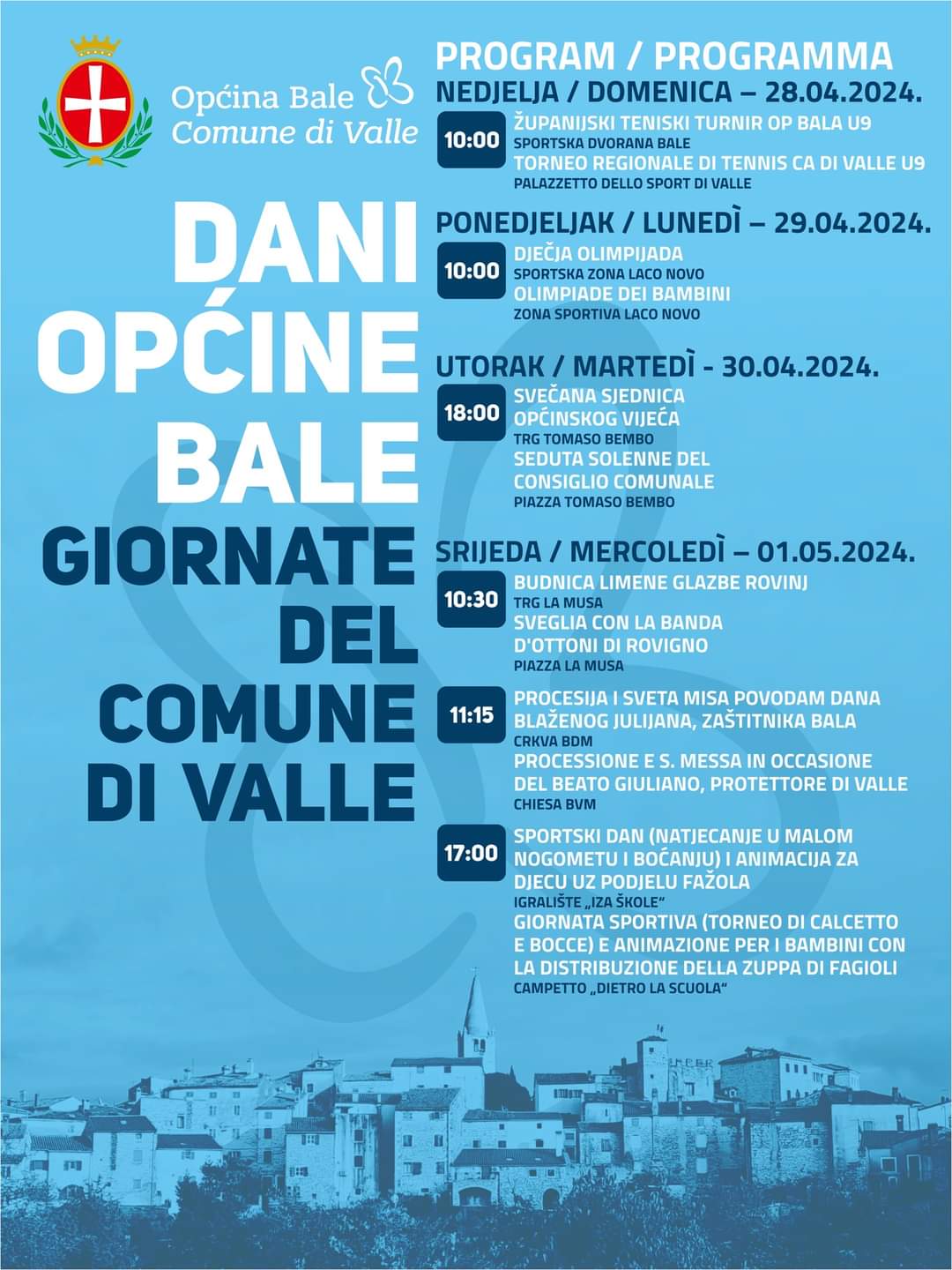 Načelnik Pastrovicchio: Dani općine Bale ove godine uz fokus na ...