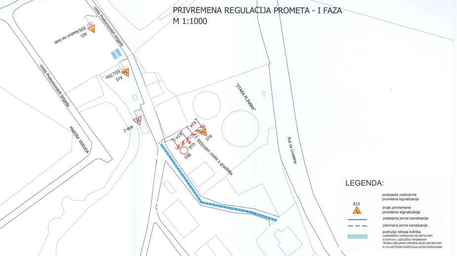 Pula: Privremena prometna regulacija u Ulici Valovine radi izgradnje ...