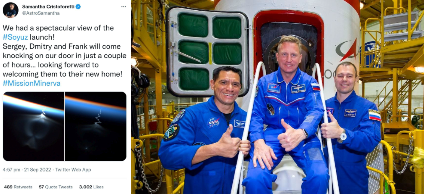 Europljanka iz svemira fotografirala lansiranje Soyuz-a MS-22 ili ...